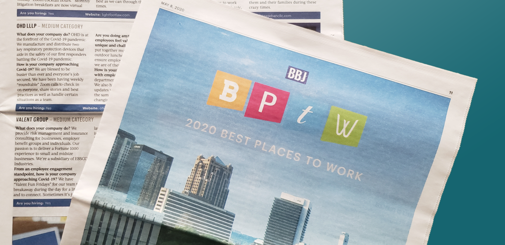Valent Group Awarded Best Place to Work by the Birmingham Business Journal
