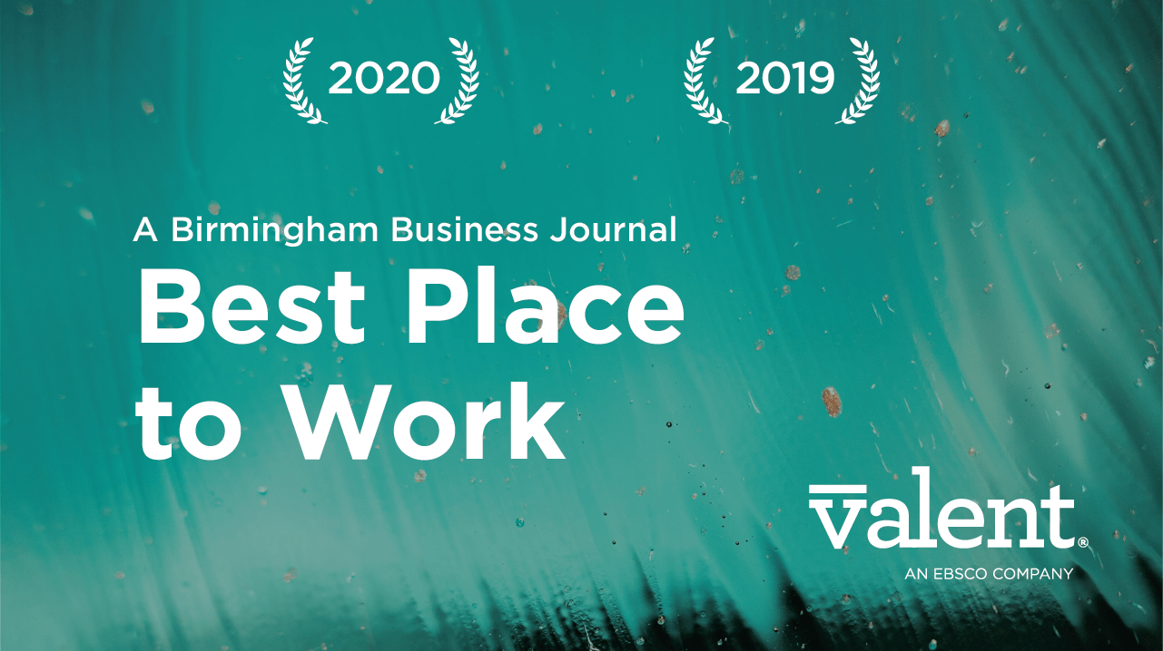 Valent Group Awarded Best Place to Work by the Birmingham Business Journal